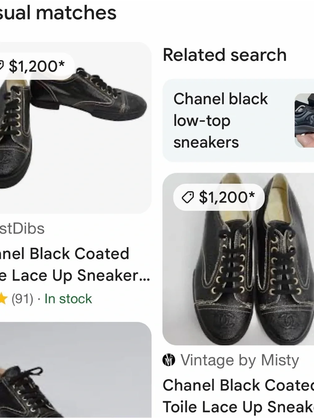 CHANEL | Shoes | Chanel Black Canvas Cc Logo Laceup Sneakers With Cream ...